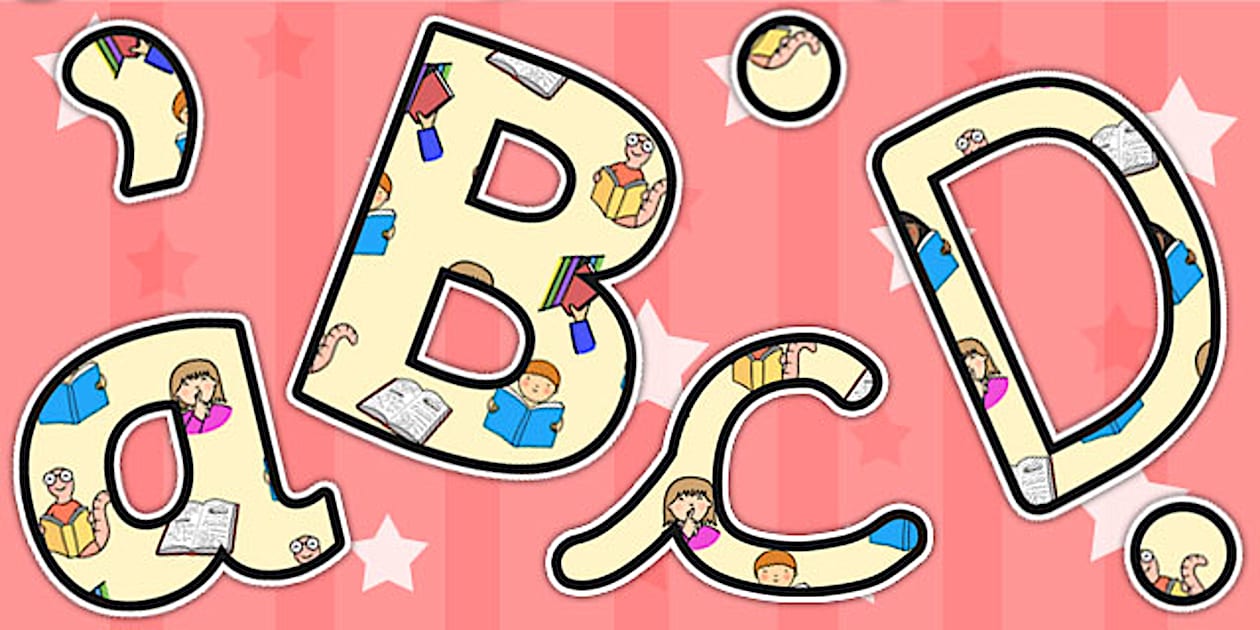 👉 Library Area Themed A4 Display Lettering (teacher made)