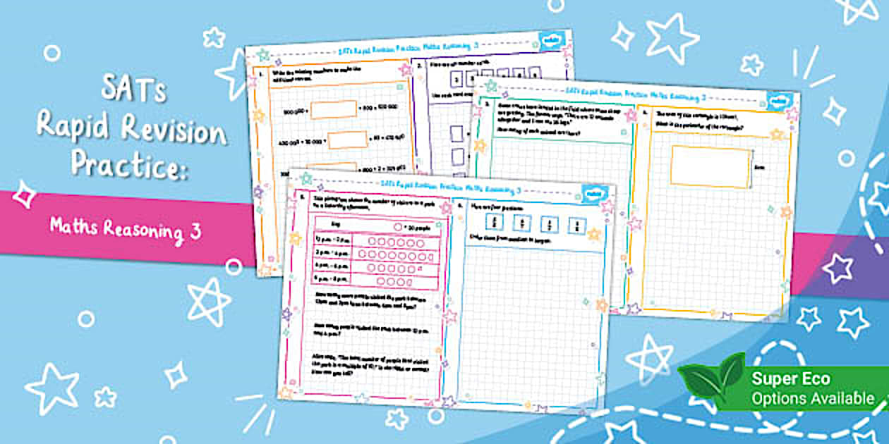 👉 SATs Maths Reasoning Revision Sheet 3 | Parent Support
