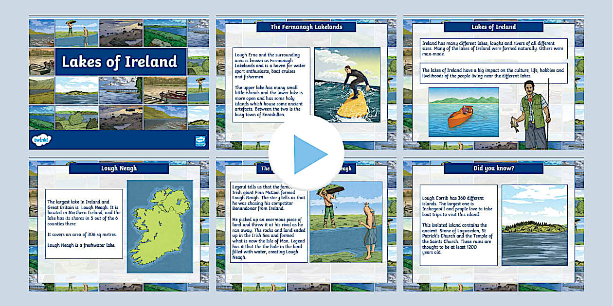 Lakes of Ireland PowerPoint 3rd/4th Class (Teacher-Made)