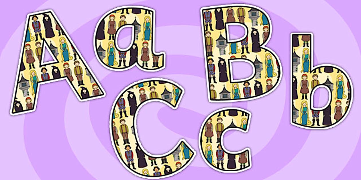 Rapunzel Themed Size Editable Display Lettering - Twinkl