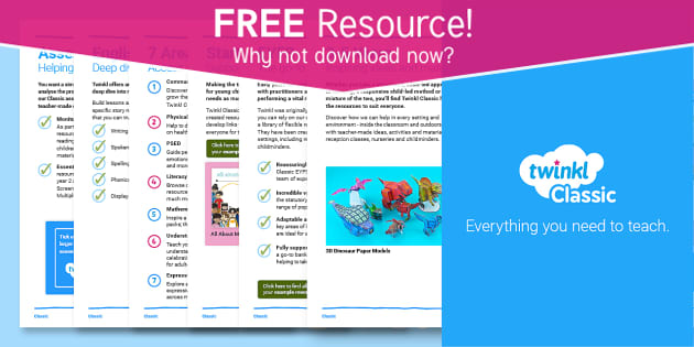 FREE! - Twinkl Classic Collection Product Guide - Twinkl