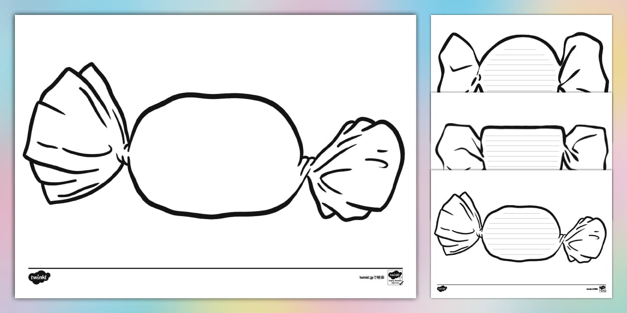 Sweets Writing Templates (teacher made) - Twinkl