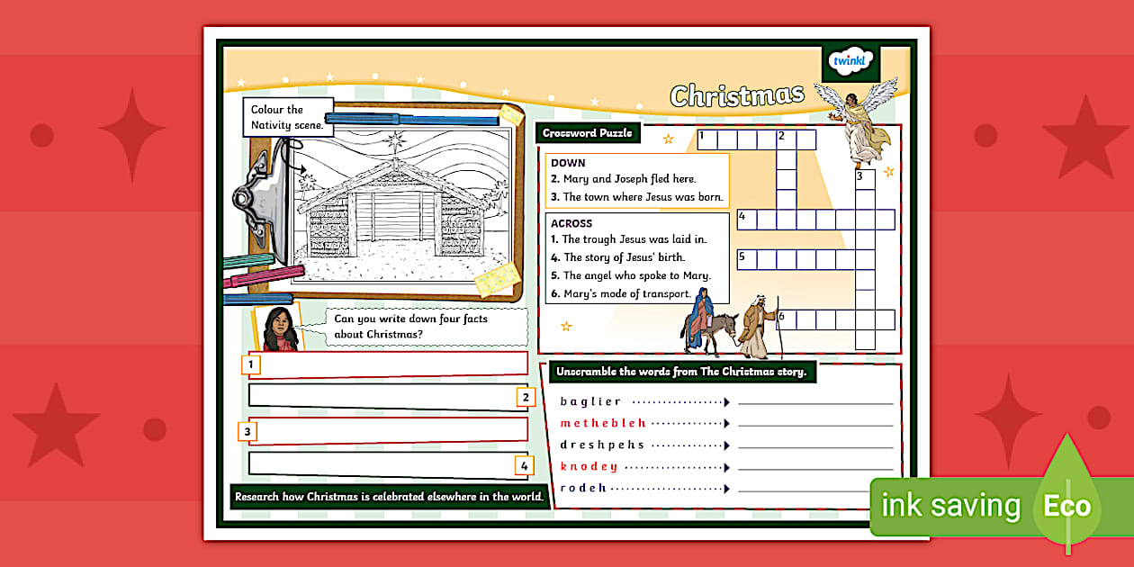 UKS2 Christmas Activity Mat