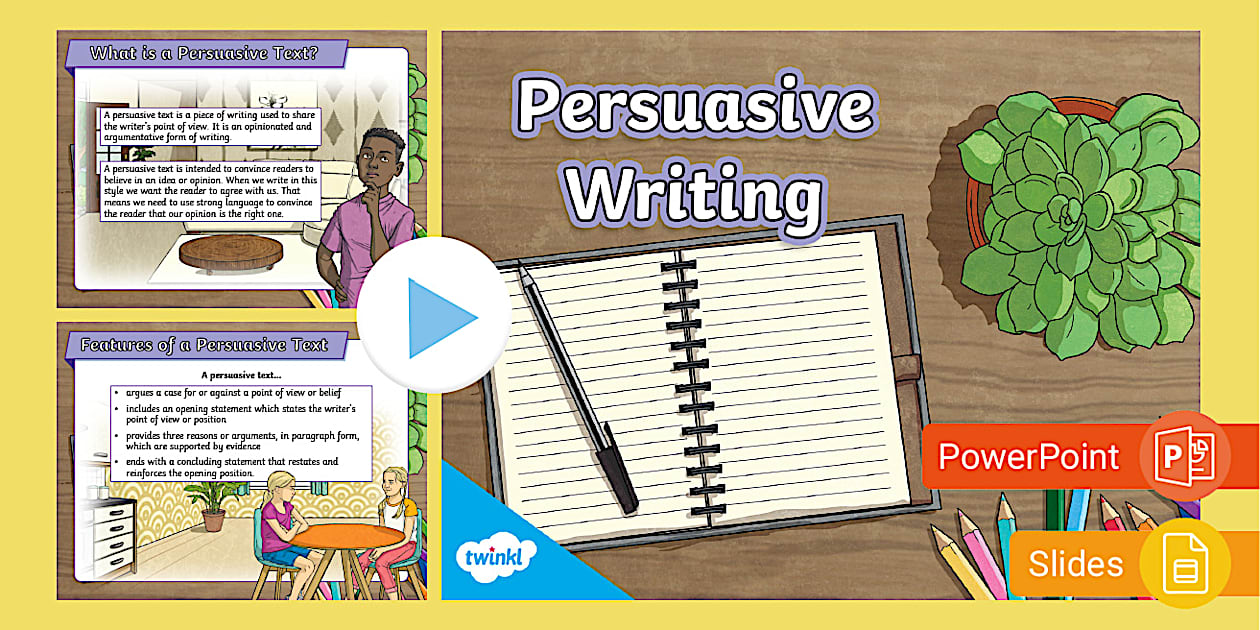 Persuasive Writing PowerPoint (Teacher-Made) - Twinkl
