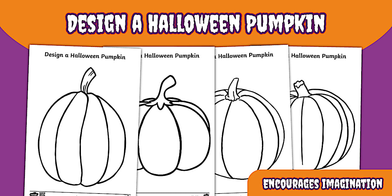 Foundation Phase Life Skills - Design a Halloween Pumpkin - Worksheet (CAPS