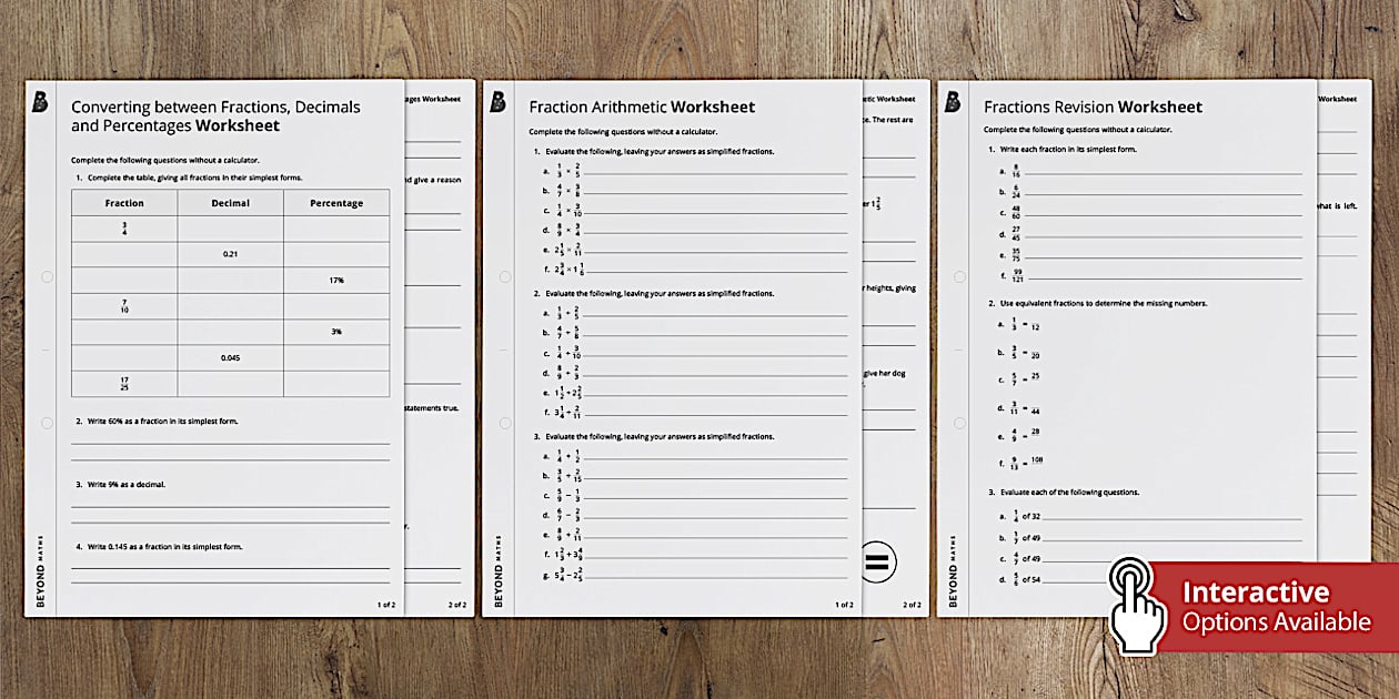 Fractions Resource Pack (Teacher-Made) - Twinkl