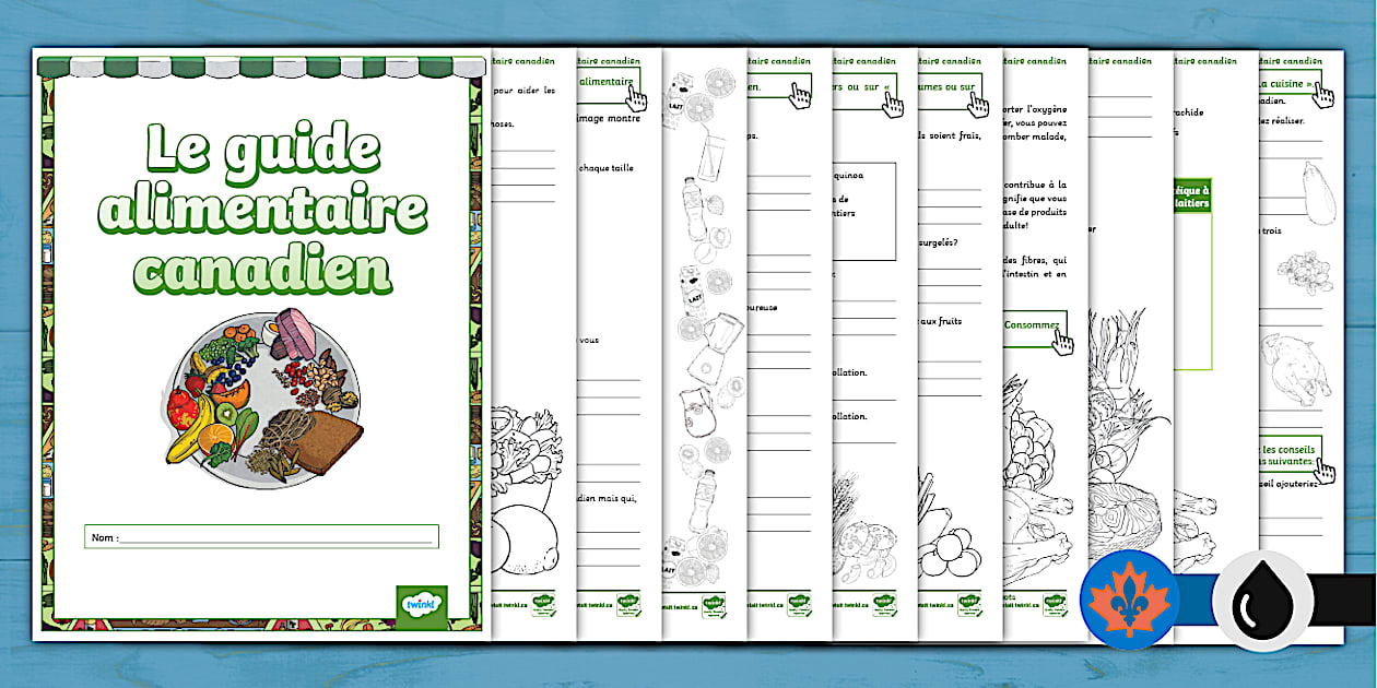 Livret d'activités Guide Alimentaire Canadien | Twinkl