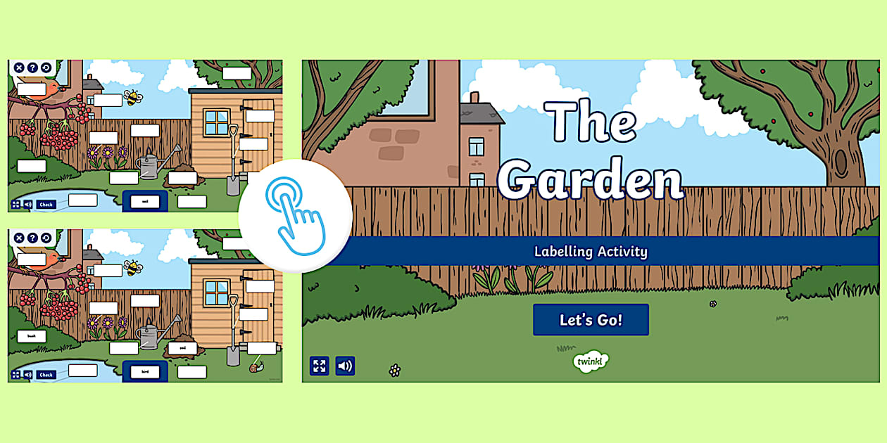 Interactive Garden Labelling Activity | Twinkl Go! - Twinkl