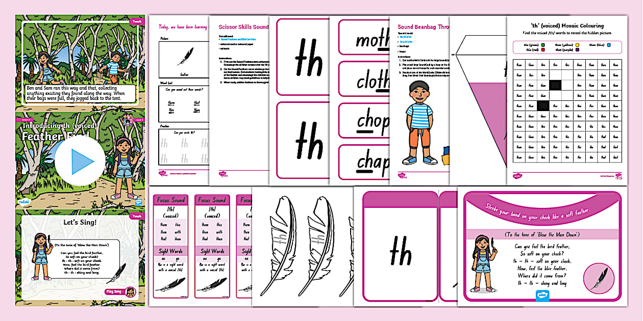 Twinkl Phonics Level 3 Week 3 Lesson 3 Pack: 'th' (voiced)