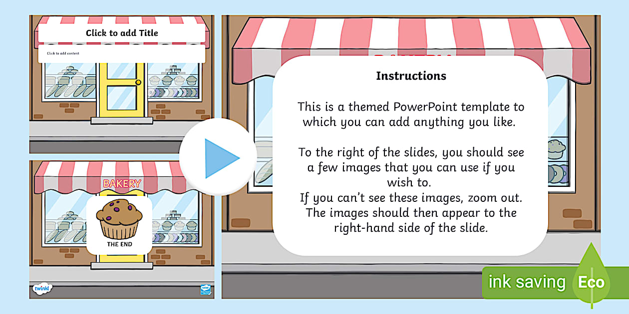 Bakery PowerPoint Template (teacher made) - Twinkl