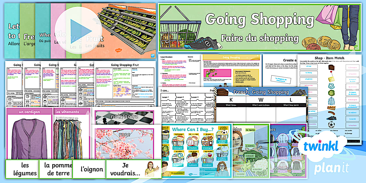 Going Shopping In French | Primary Resources | KS2 French