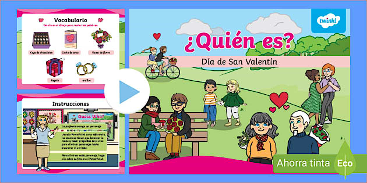 PowerPoint: ¿Quién es? de San Valentín - Twinkl