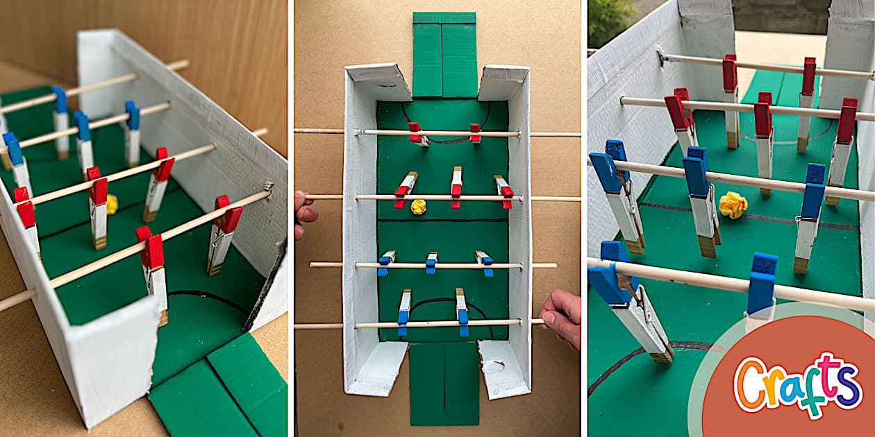 Shoebox Table Football | Sports Crafts | Twinkl Crafts