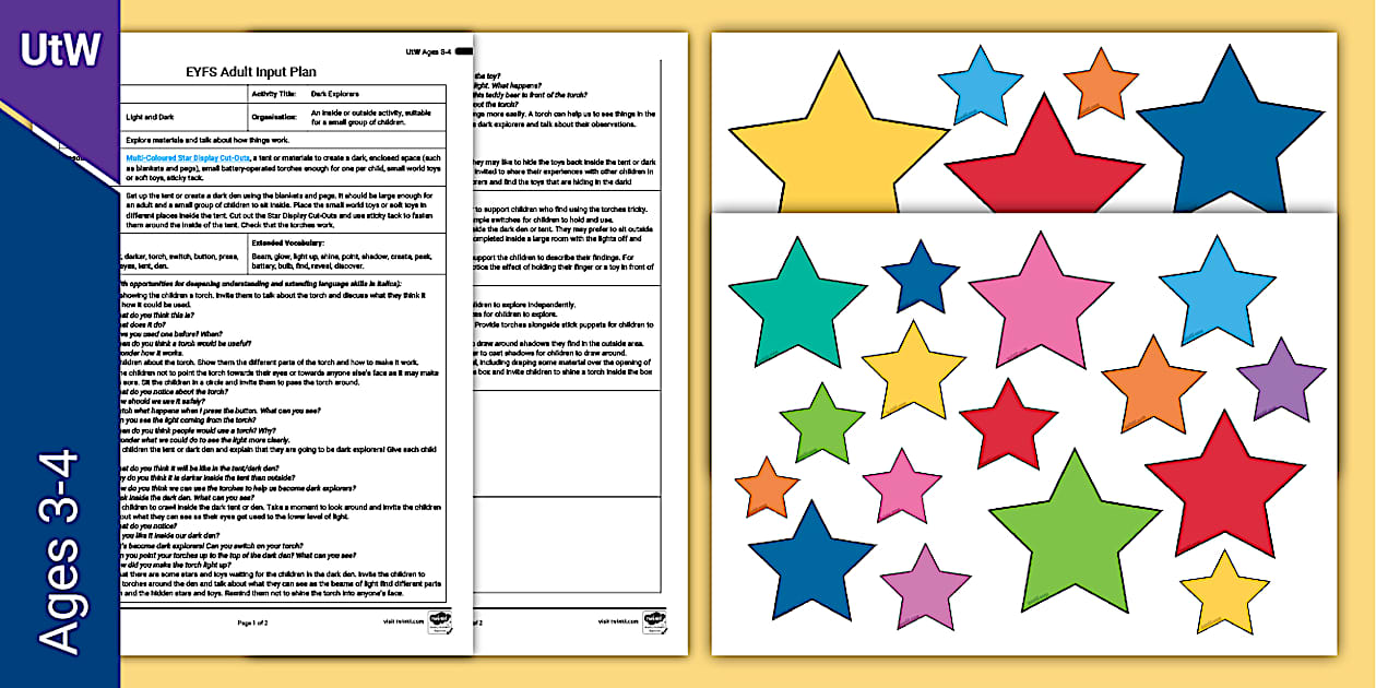 EYFS Dark Explorers Adult Input Plan and Resource Pack