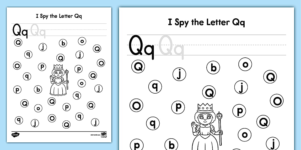 I Spy the Letter Qq Activity (teacher made) - Twinkl