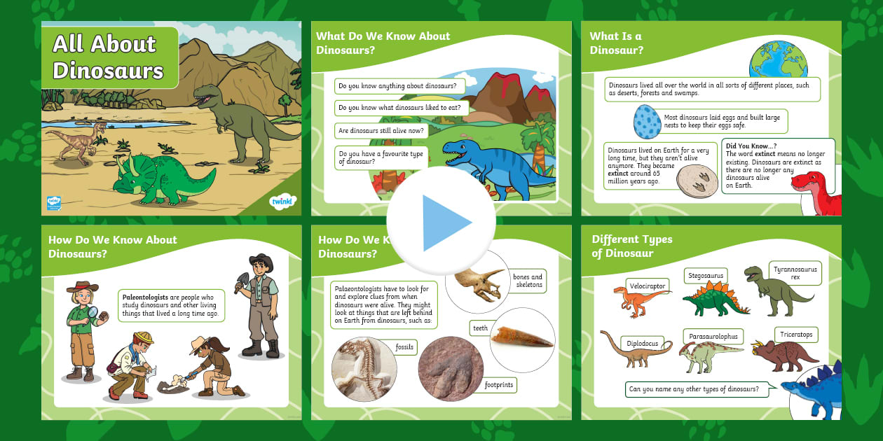 All About Dinosaurs PowerPoint | Twinkl