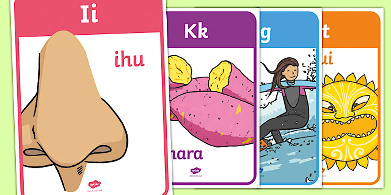 Editable Ngā Pūriki Māori - Māori Alphabet Display Posters
