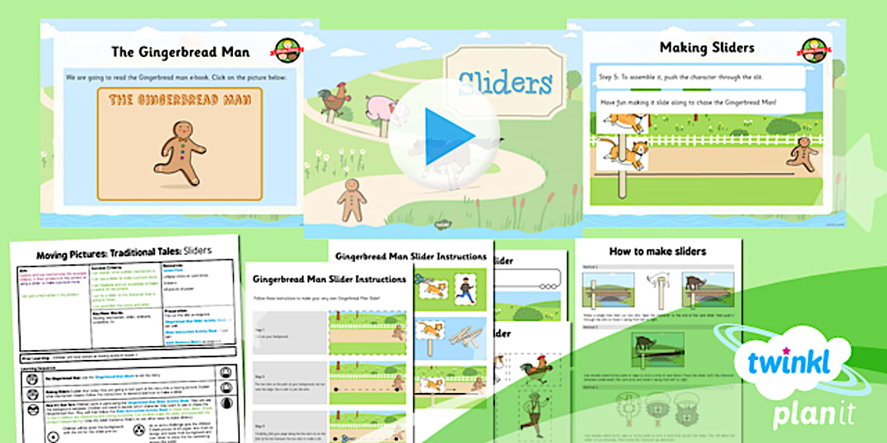 D&T: Moving Pictures: Traditional Tales: Sliders KS1 Lesson 2