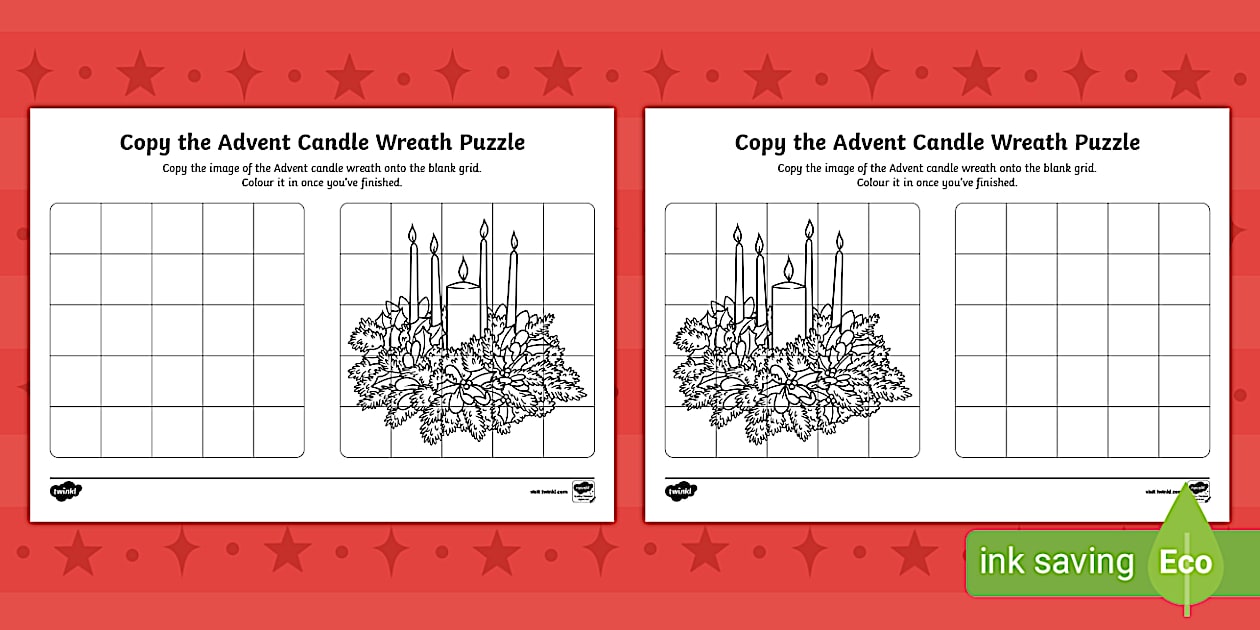 Copy the Advent Candle Wreath Worksheet (teacher made)