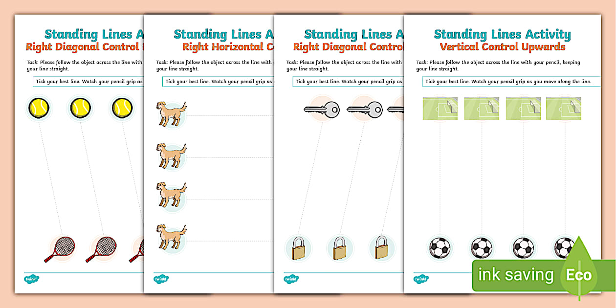 Standing Line Activity Sheets (teacher made) - Twinkl