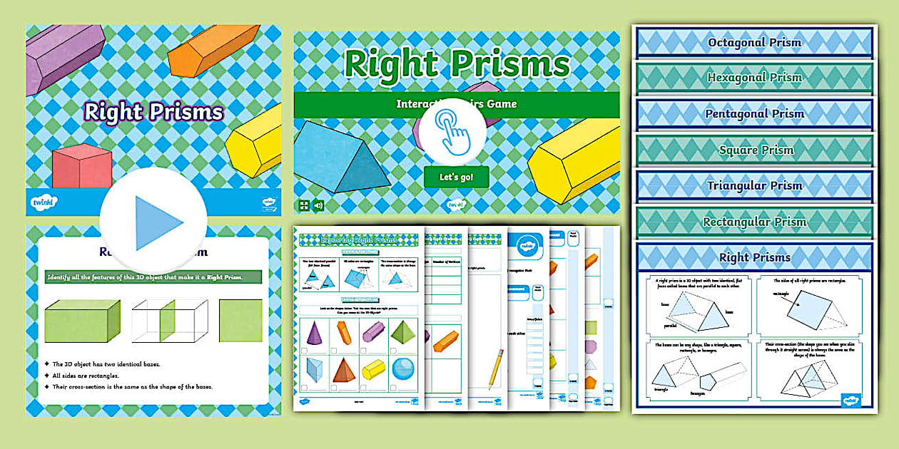 Right Prisms Resource Pack (teacher made) - Twinkl