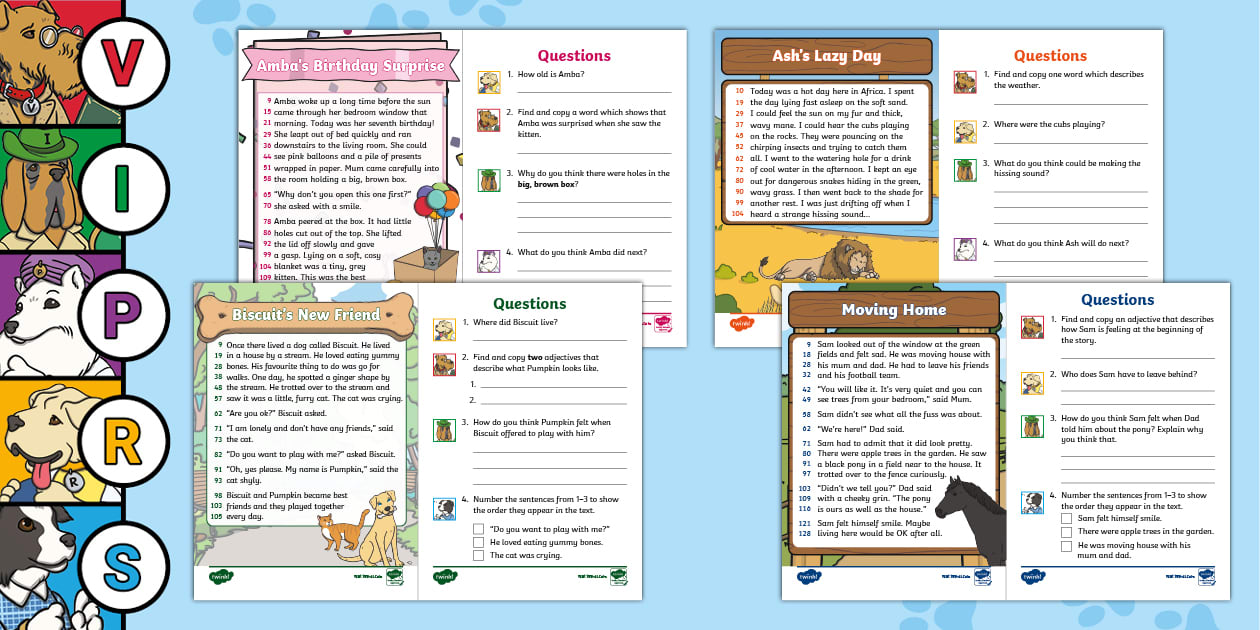 Animal Short Stories For Kids - PDF Pack (Ages 5 - 7)