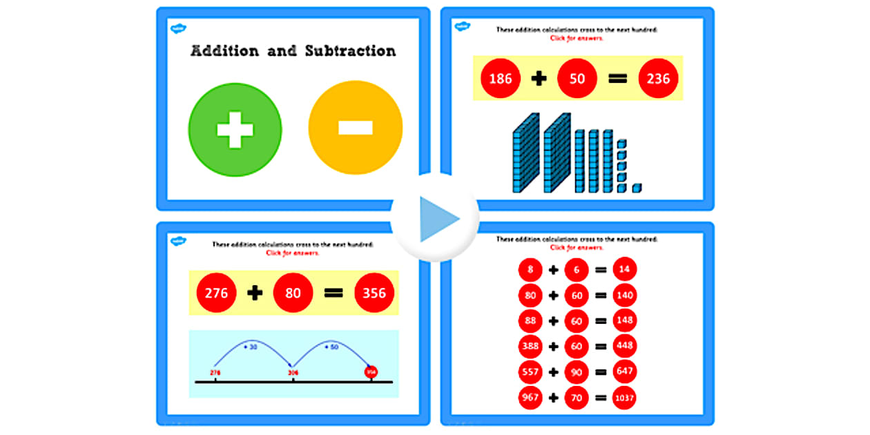 Y3 Addition and Subtraction Lesson 1d Adding Tens Crossing 100