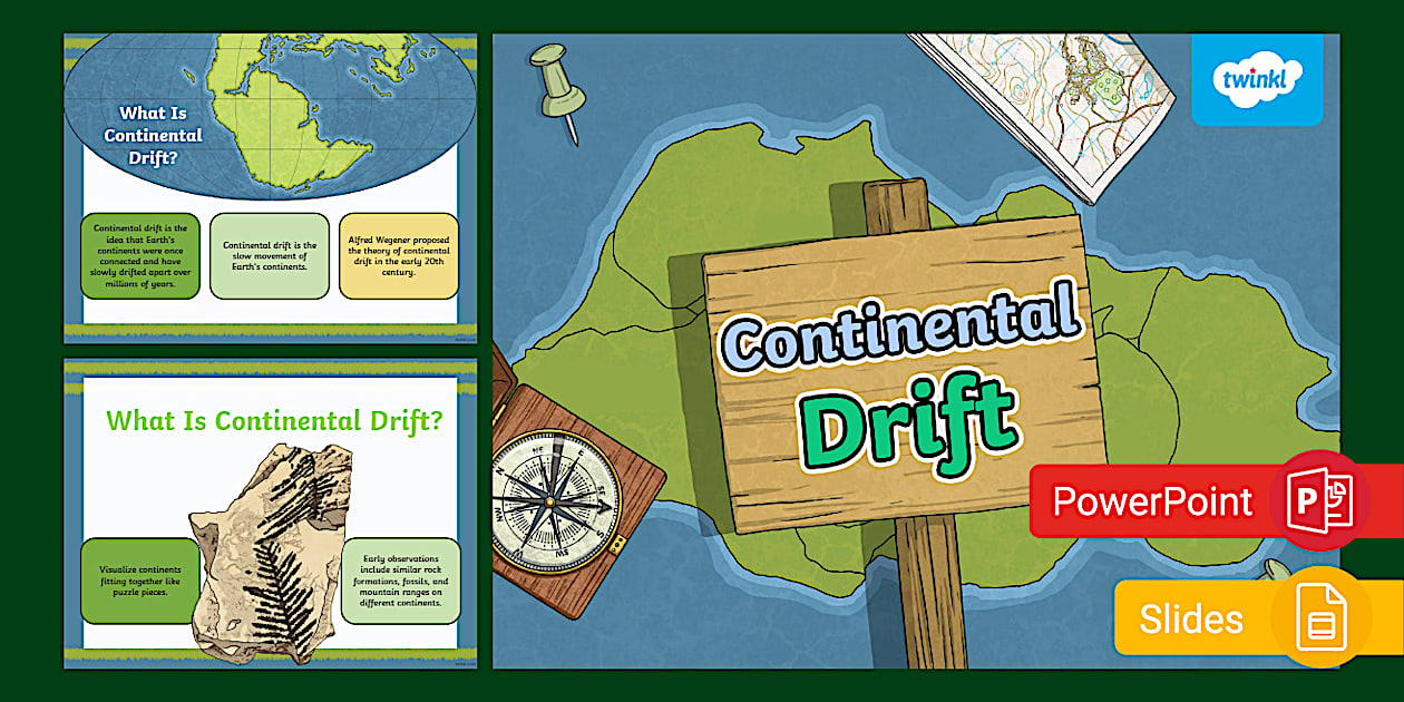 Continental Drift PowerPoint & Google Slides for 3rd-5th Grade