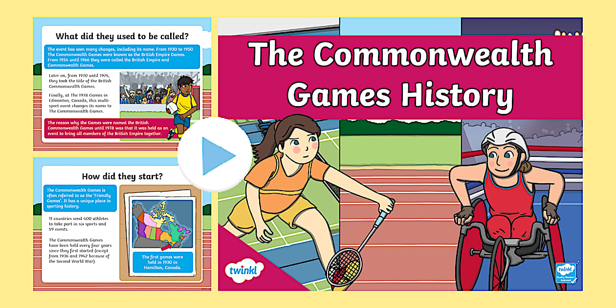 History of The Commonwealth Games PowerPoint (teacher made)