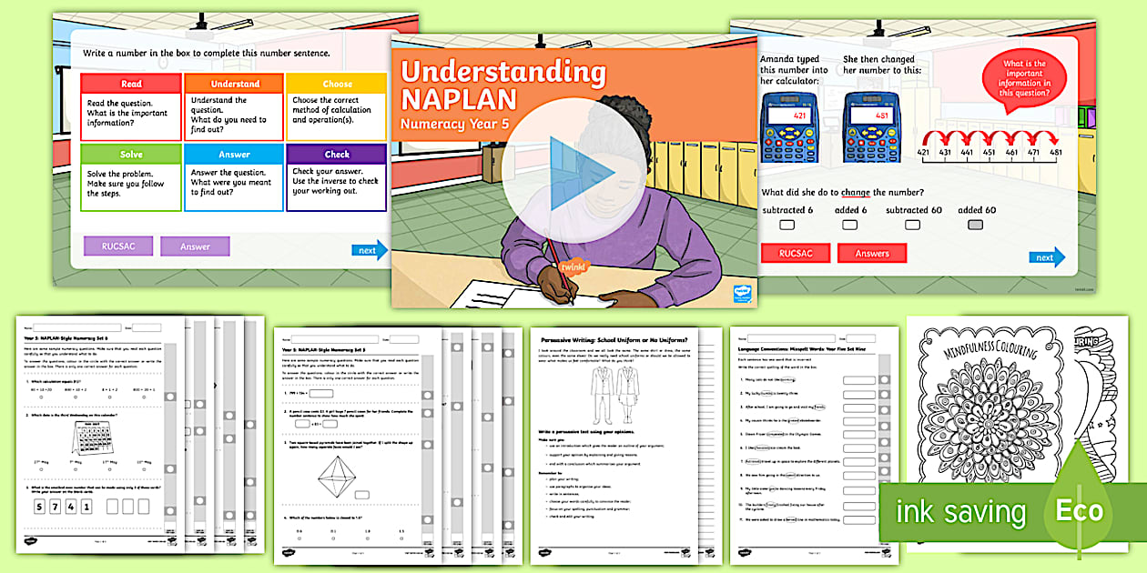 Year 5 NAPLAN Preparation and Practice Exams Resource Pack 5