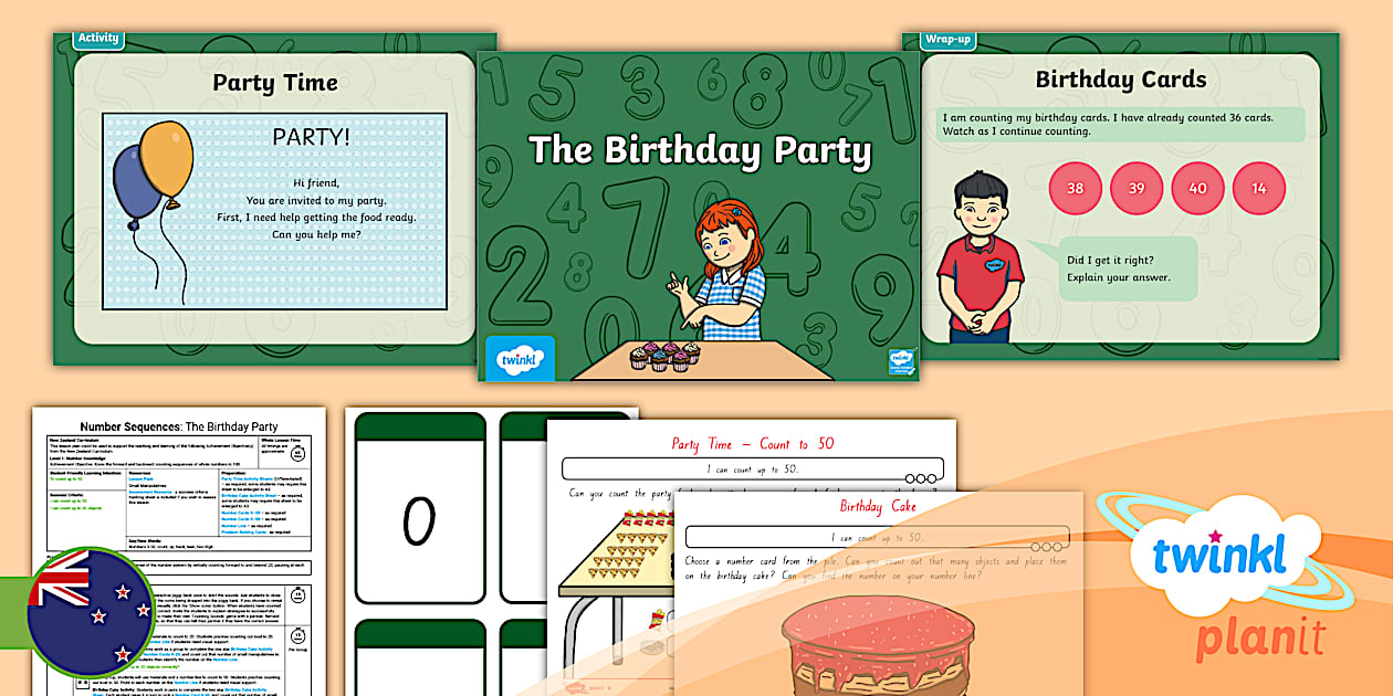 Level 1 Number Sequences: Counting to 50 Lesson 1 - Twinkl