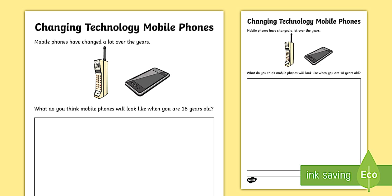 Changing Technology Mobile Phones Worksheet / Worksheet