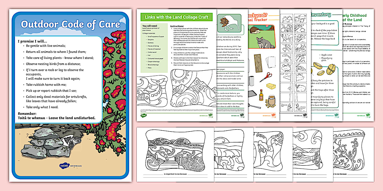 Waitangi Day Ideas for ECE: Protection of the Land Activity Pack
