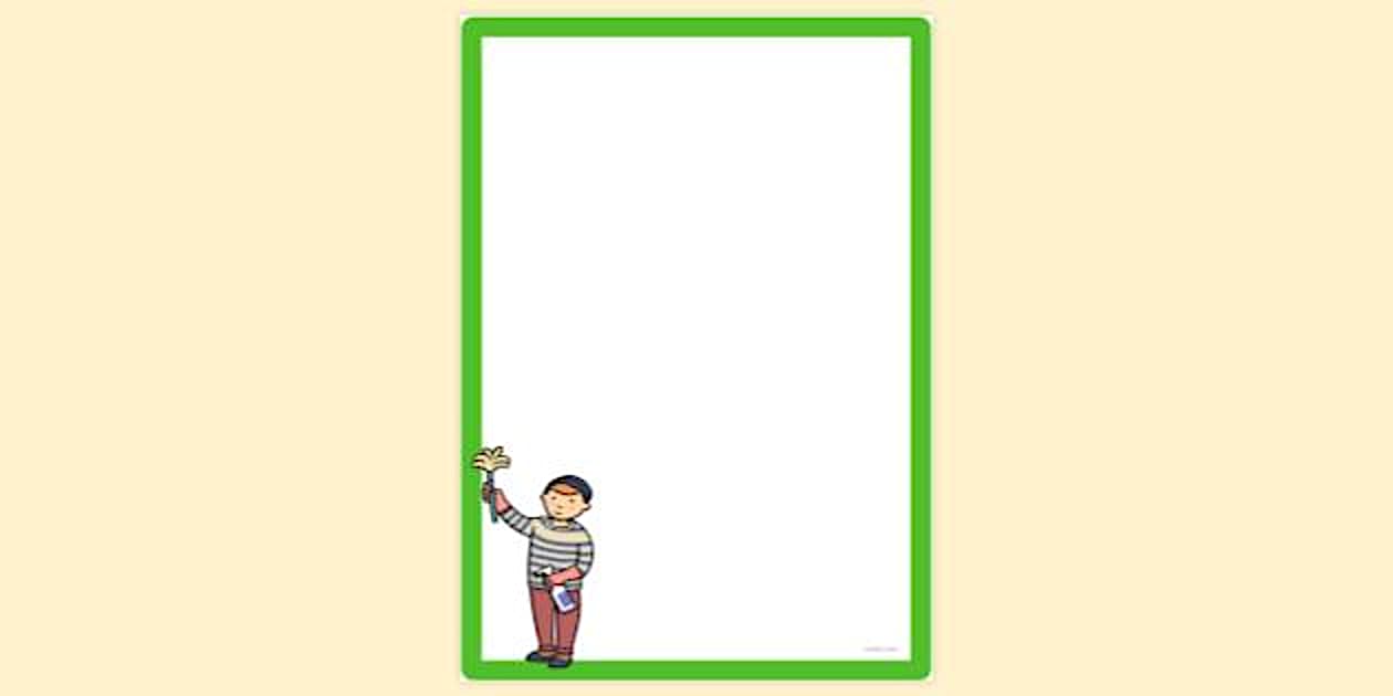 Simple Blank Cleaning Page Border | Page Borders | Twinkl