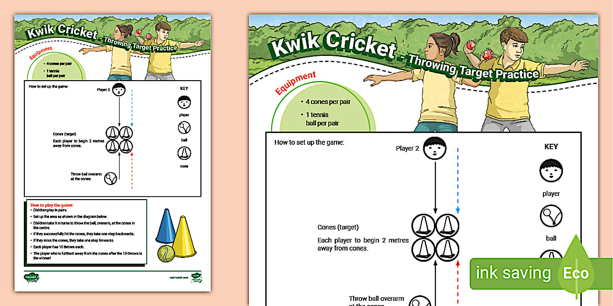 Kwik Cricket Throwing Target Practice Adult Guidance