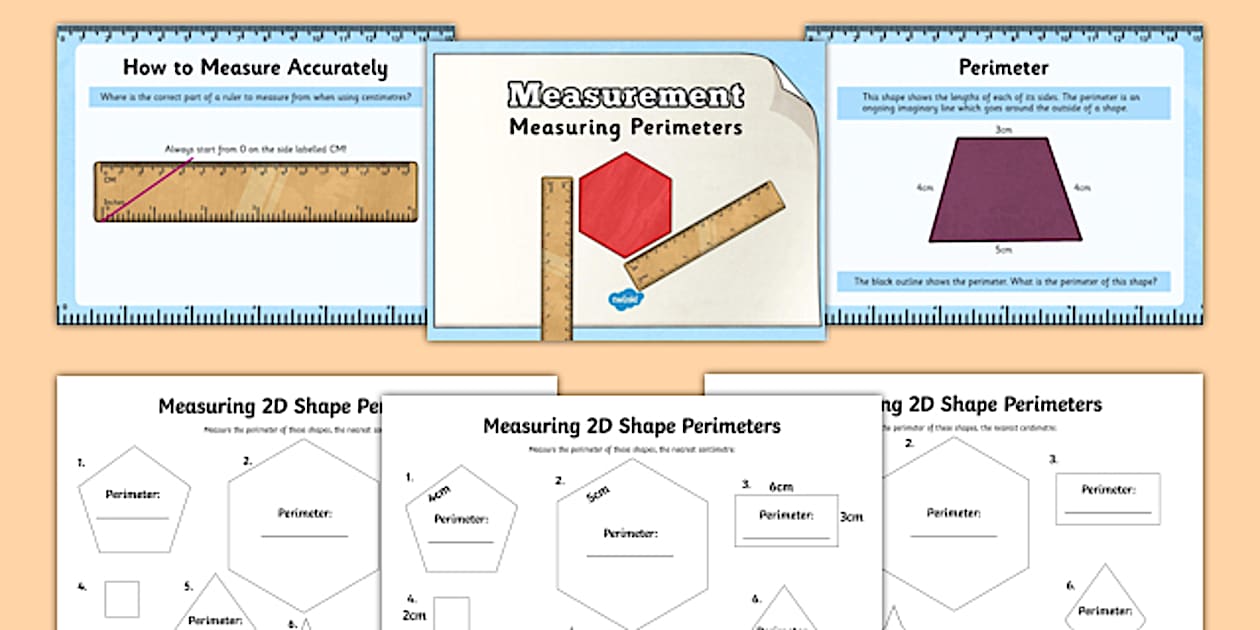 Perimeter Ppt - Measuring the Perimeter of D Shapes Powerpoint Task ...