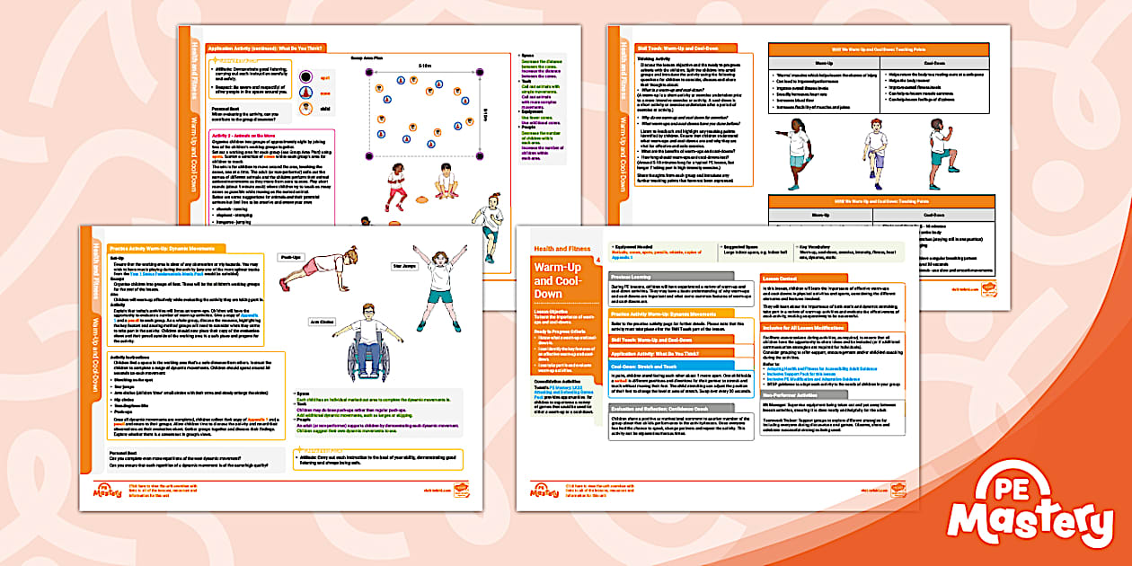PE Mastery: Year 3 Health and Fitness Lesson 4 - Twinkl