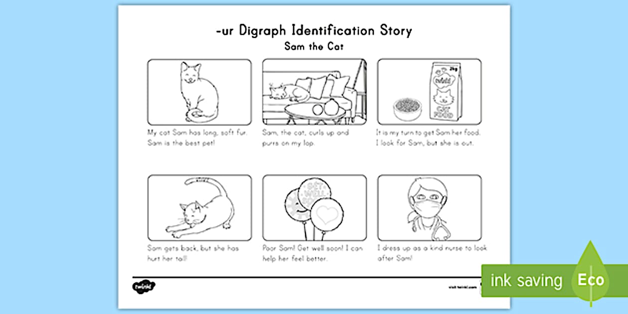 -ur Digraph Identification Story (Teacher-Made) - Twinkl