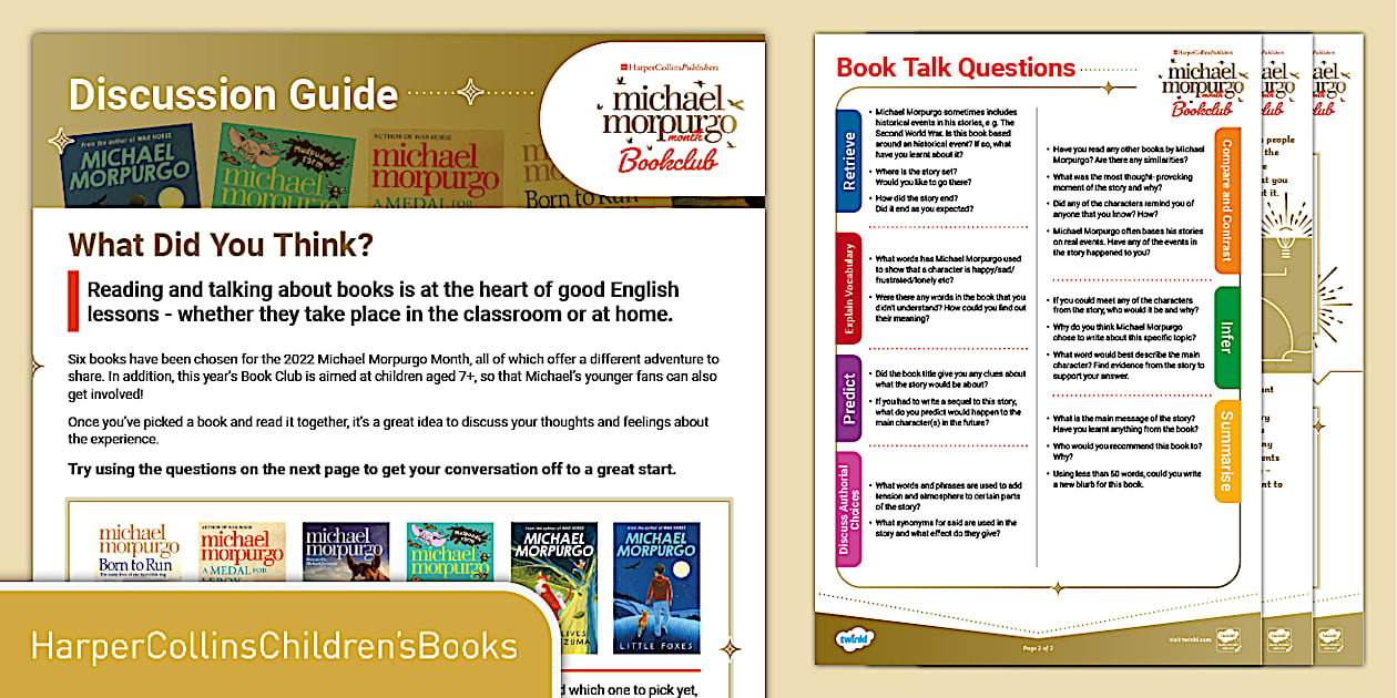 FREE! - Michael Morpurgo Lesson Plan | Twinkl and Harper Collins