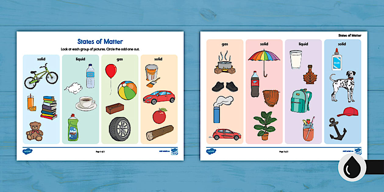 States of Matter Odd One Out Activity (Lehrer gemacht)
