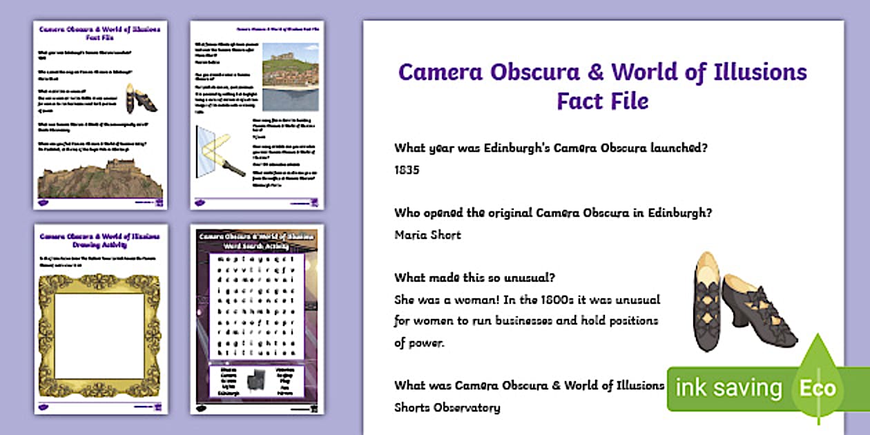 Camera Obscura & World of Illusions Activity Pack | Twinkl