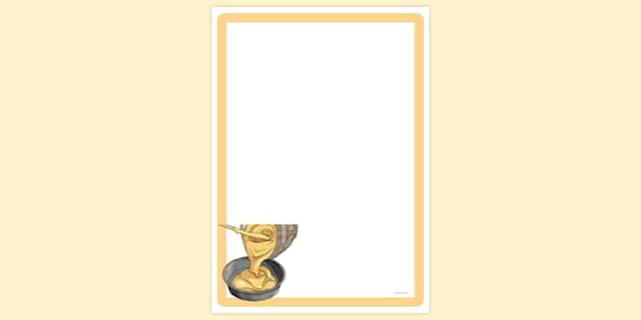 Baking Page Border | Page Borders | Twinkl Resources