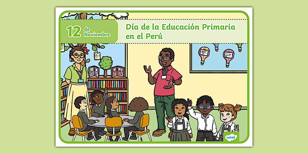 Cartel del Día de la Educación Primaria (teacher made)