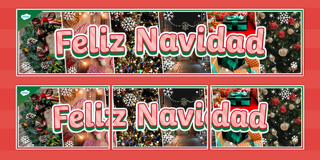 Feliz Navidad Photo Display Banner (teacher made) - Twinkl