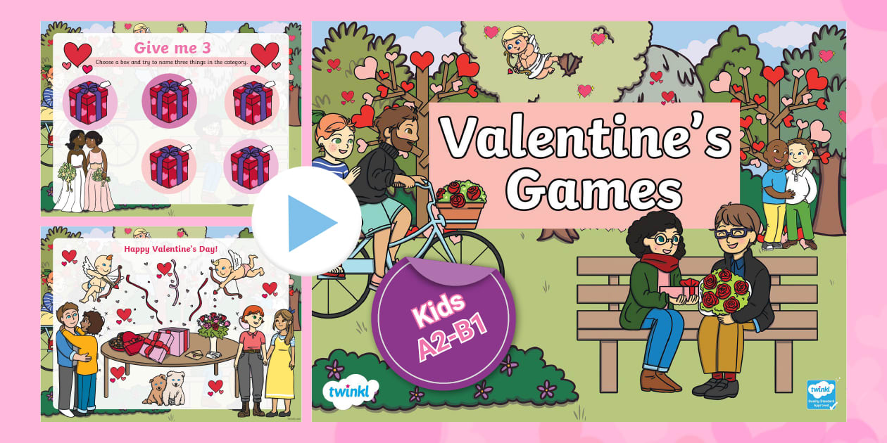 Valentine's Day ESL Games (teacher made) - Twinkl