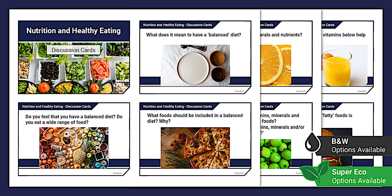 Reinforcing Life Skills: Healthy Eating Discussion Cards
