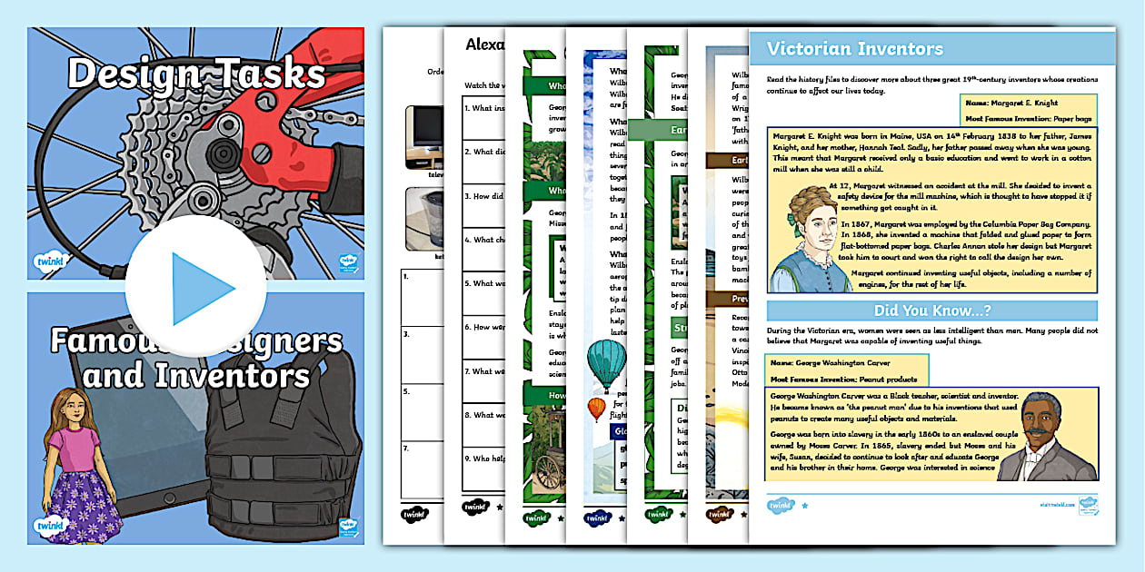 Famous Inventors and Inventions Lesson Teaching Pack