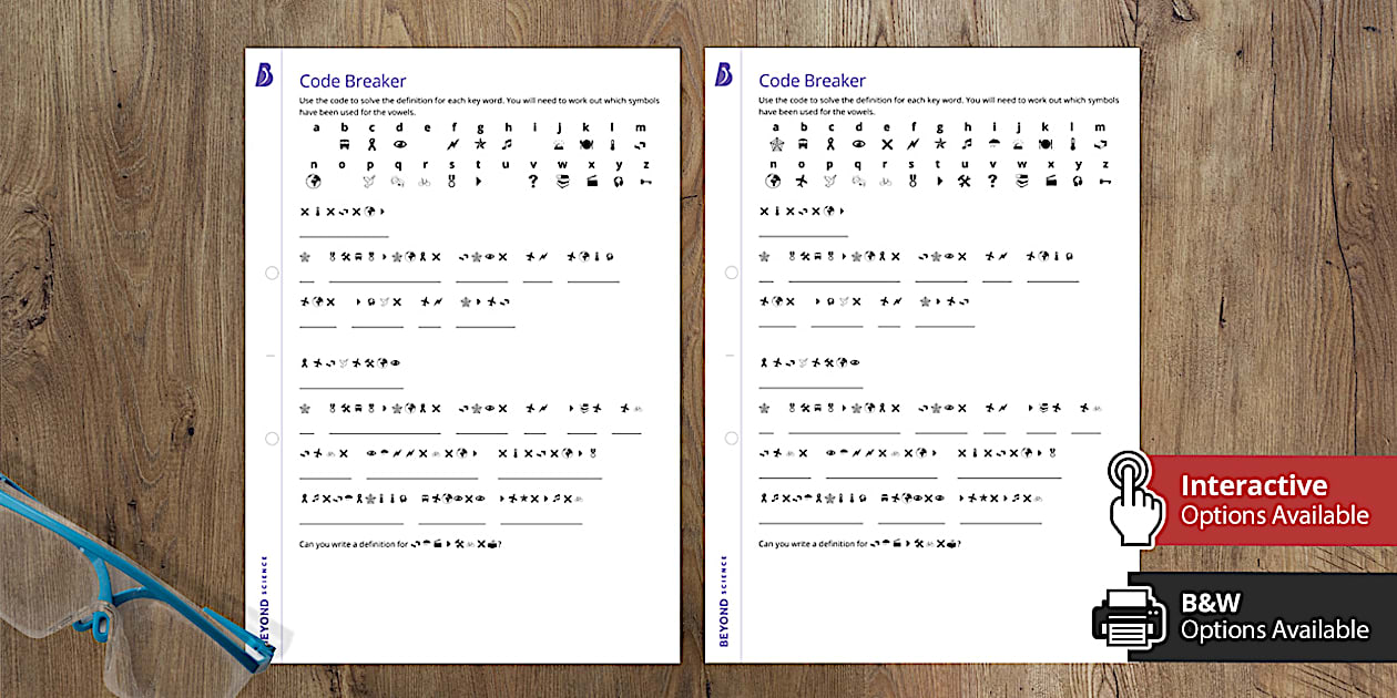 Element, Compound and Mixture Code Breaker | Beyond - Twinkl