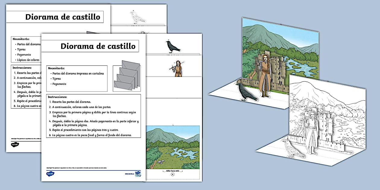 Dioramas de castillos - Twinkl Manualidades