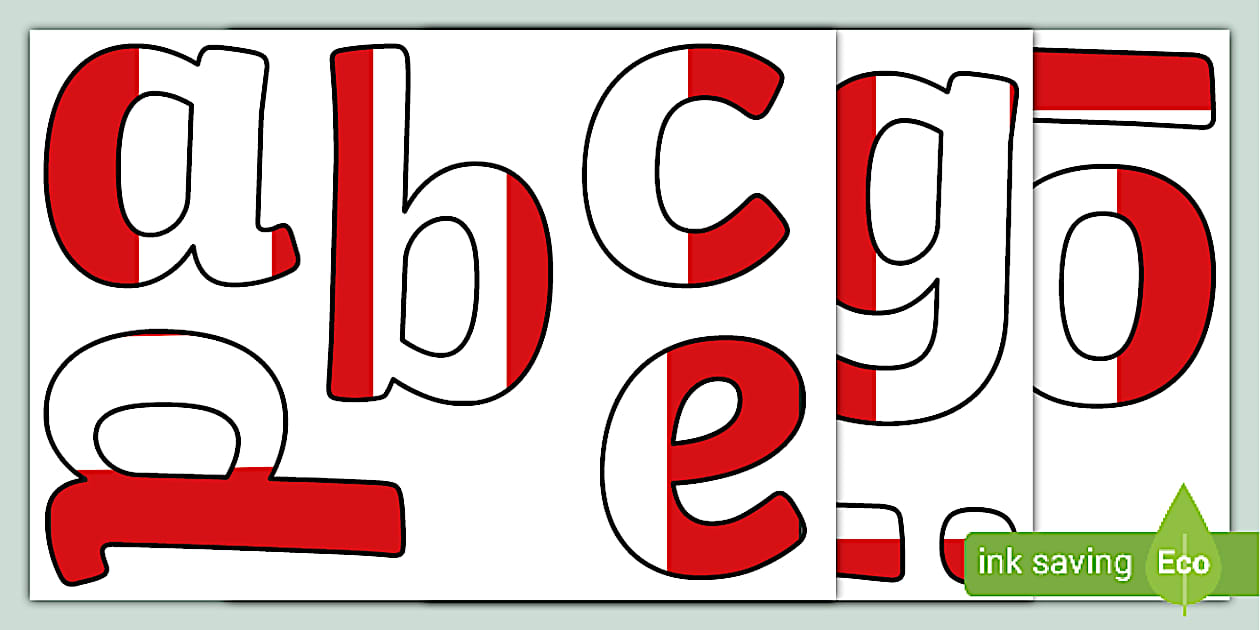 👉 Peruvian Flag Display Lettering (teacher made) - Twinkl
